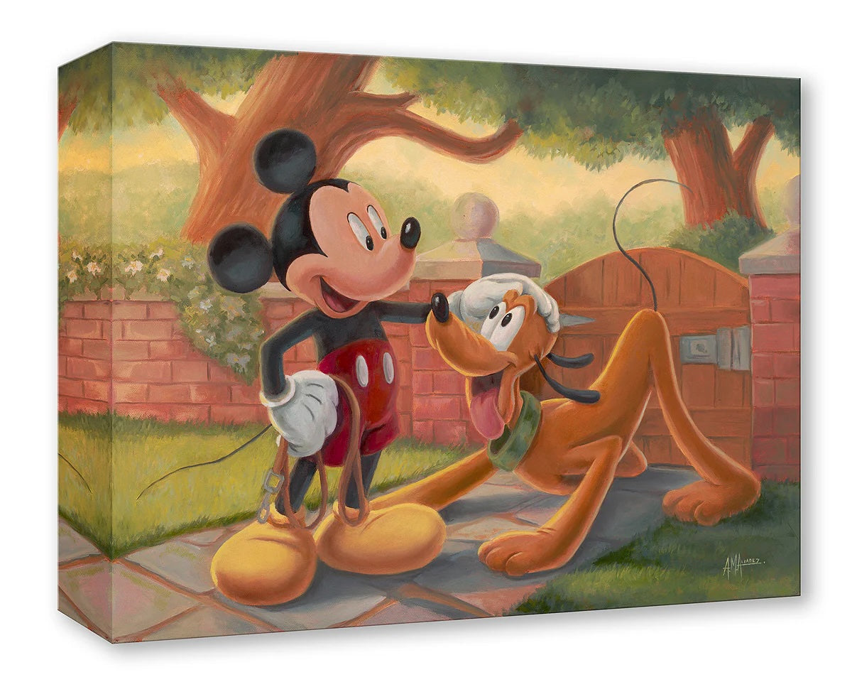 Ready for a Walk, Pal? - Treasure on Canvas – Magic of Disney Art