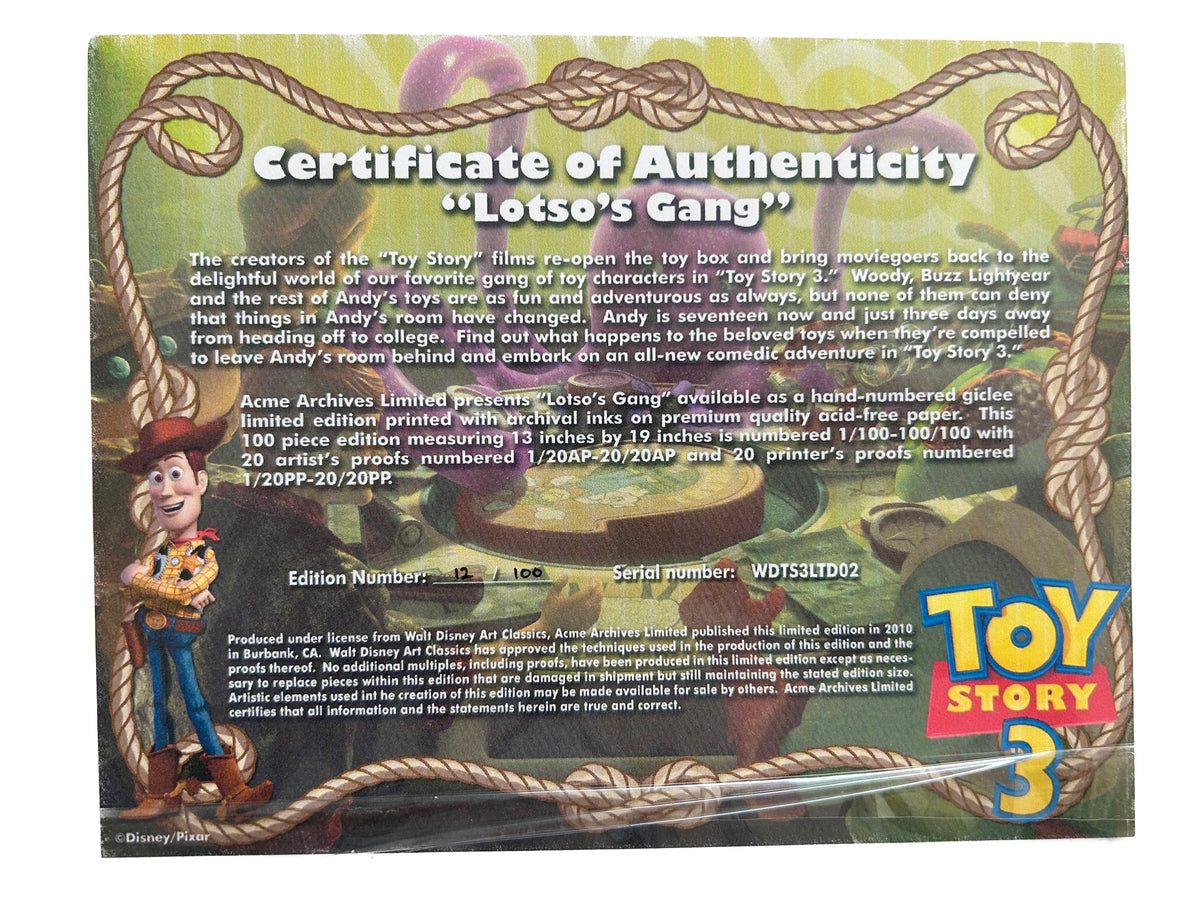 Toy Story 3 - Lotso's Gang – Magic of Disney Art